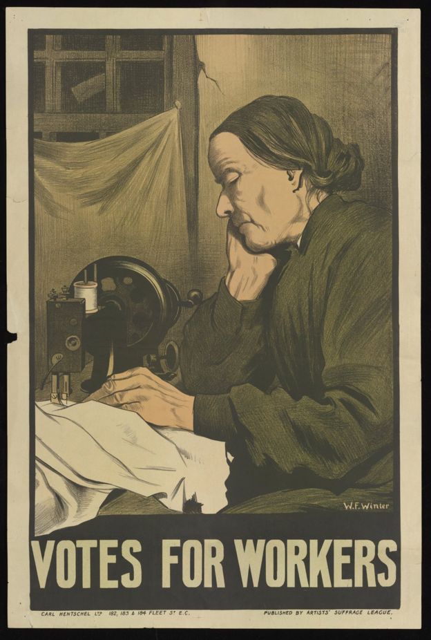 The 100-year-old protest posters that show women's outrage - BBC News