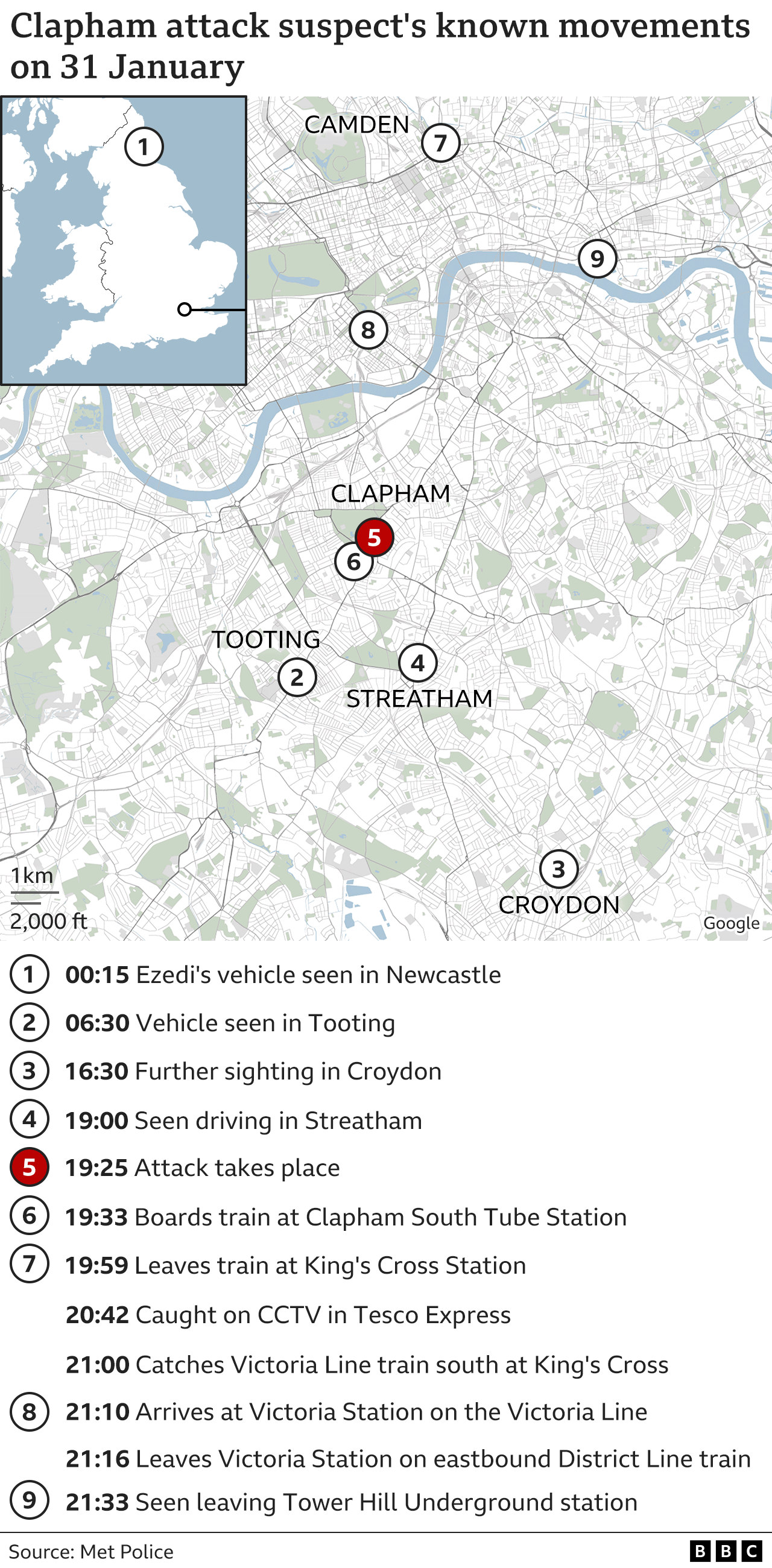 Abdul Shokoor Ezedi: What do we know of Clapham attack suspect? - BBC News
