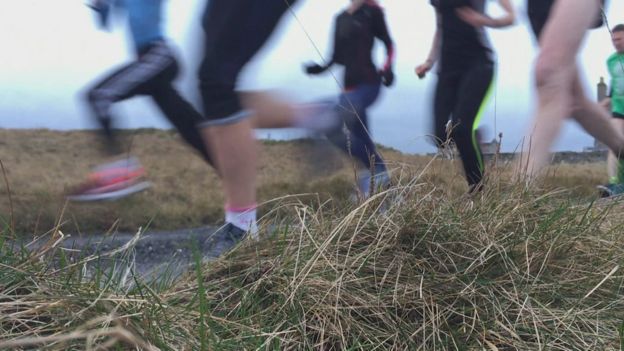 Shetland's 'bucket-list' island Parkrun - BBC News