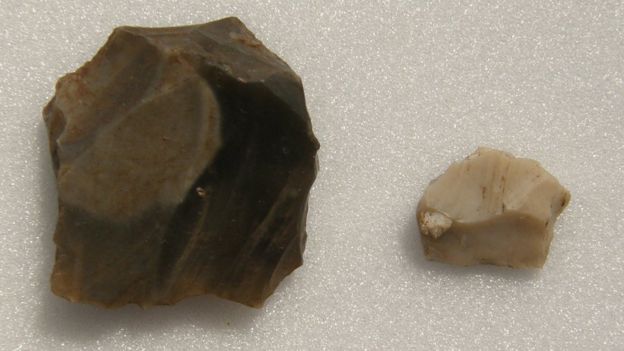 Britain's earliest gun flints found on tiny island - BBC News