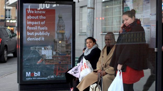 COP21: Eco activists Brandalism launch Paris ad takeover - BBC News