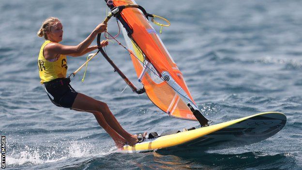 Tokyo Olympics: Great Britain's Emma Wilson guarantees windsurfing ...