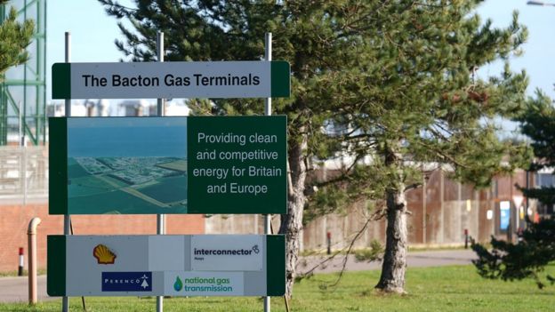 Bacton gas plant in Norfolk is hidden hero, says PM - BBC News