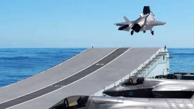 Lost racing pigeon lands on HMS Queen Elizabeth - BBC News