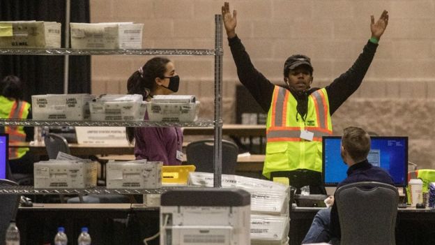 US election 2020: Is Trump right about Dominion machines? - BBC News
