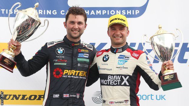 Croft podiums for NI drivers Chris Smiley and Colin Turkington - BBC Sport