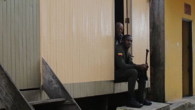 Caught in the crossfire of armed gangs in Colombia - BBC News