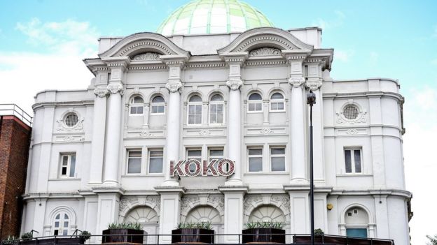 Koko Camden: Fire engulfs famous music venue - BBC News