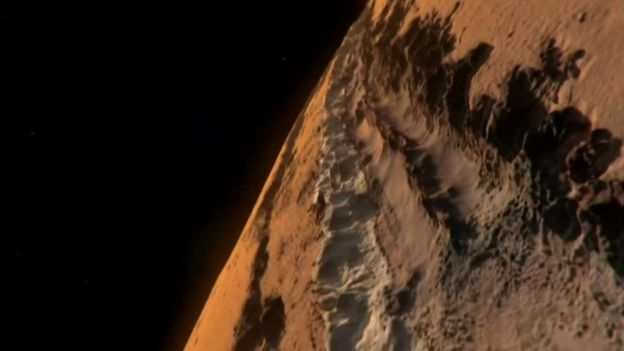 Liquid water 'lake' revealed on Mars - BBC News