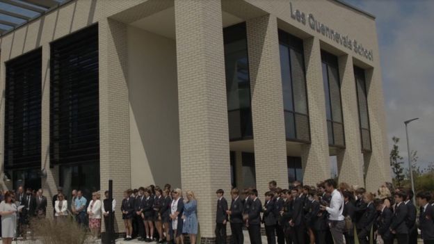 Princess Anne opens new Jersey secondary school - BBC News