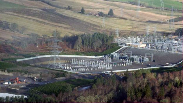 Controversial Beauly to Denny power line fully operational - BBC News