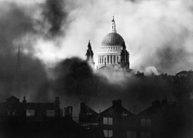 When the UK was bombed nightly for eight months in a row - BBC News