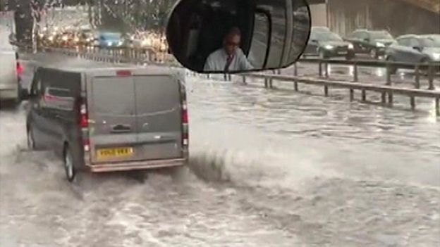 In pictures: Flooding across UK this week after heavy rain - BBC News
