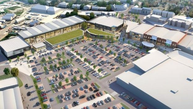 Didcot shopping centre's £50m expansion opens first shops - BBC News