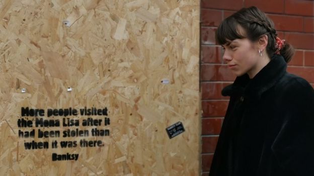 Banksy confirms escaping prisoner artwork at Reading Prison - BBC News