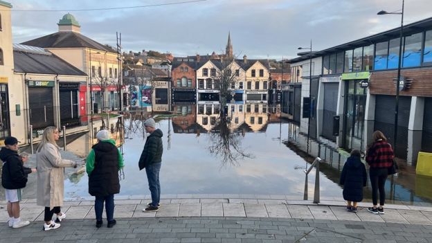 Downpatrick flooding has 'ripped the heart' out of town - BBC News