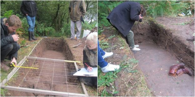 Prehistoric Cochno Stone unearthed near housing estate - BBC News