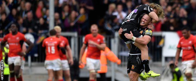 Premiership semi-final: Exeter Chiefs 18-16 Saracens - BBC Sport