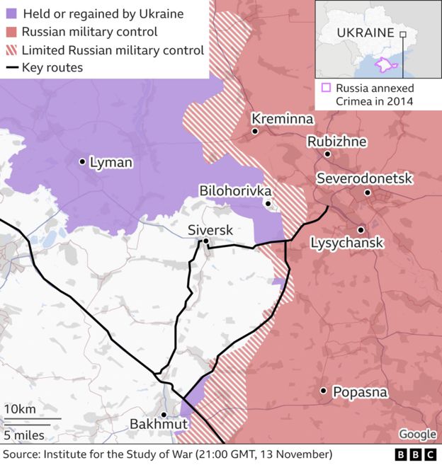 Ukraine in maps: Tracking the war with Russia - BBC News