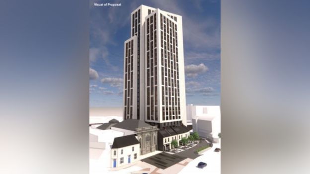 Cardiff tower designs unveiled for controversial Guildford Crescent ...
