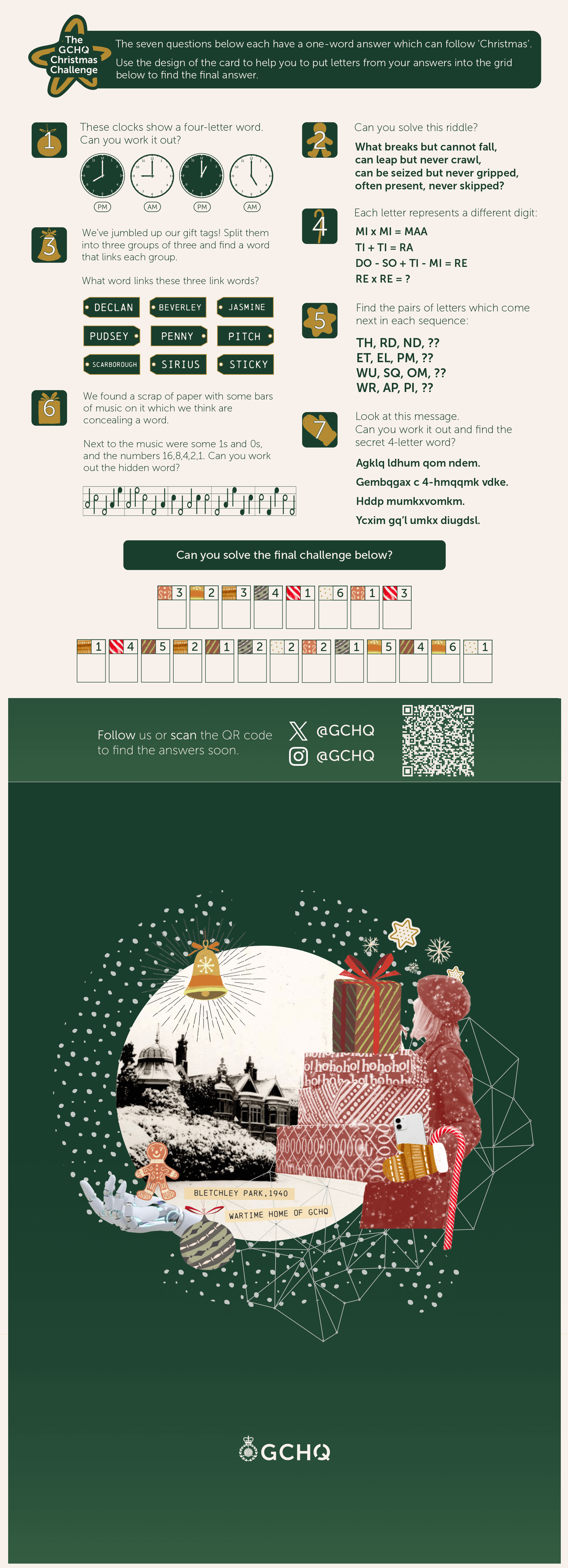 GCHQ Christmas challenge: Agency reveals 2023 codebreaker - BBC News