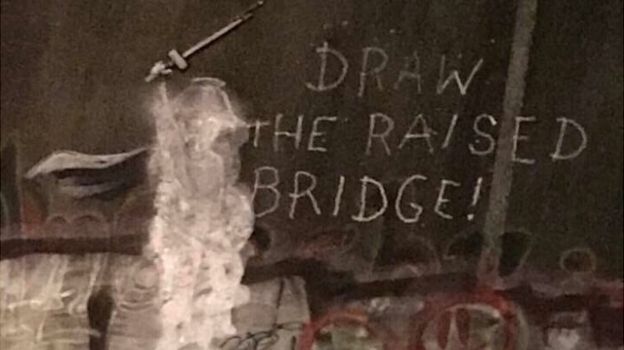 Banksy protest artwork unveiled in New York - BBC News