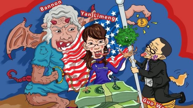 How a fake network pushes pro-China propaganda - BBC News