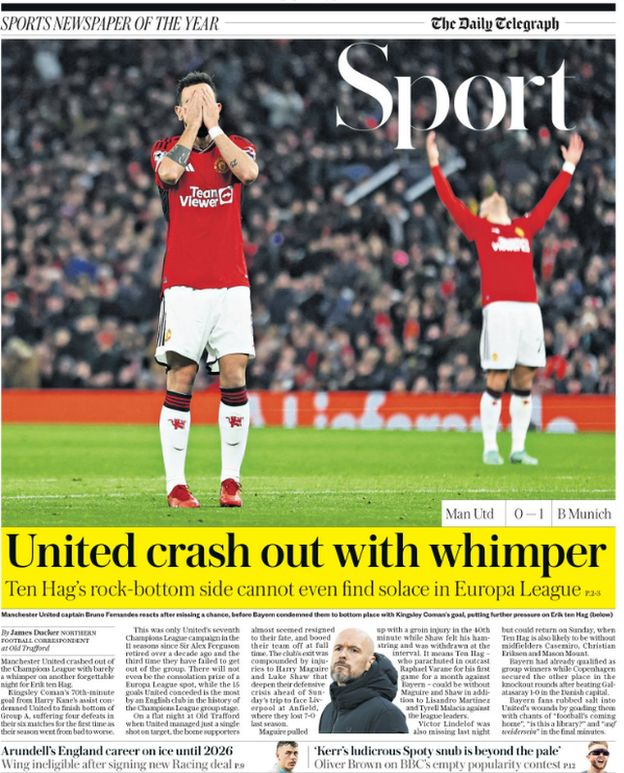 Wednesday's back pages - BBC Sport