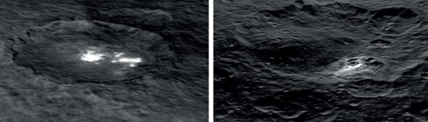 Explanation for Ceres' mystery bright spots - BBC News