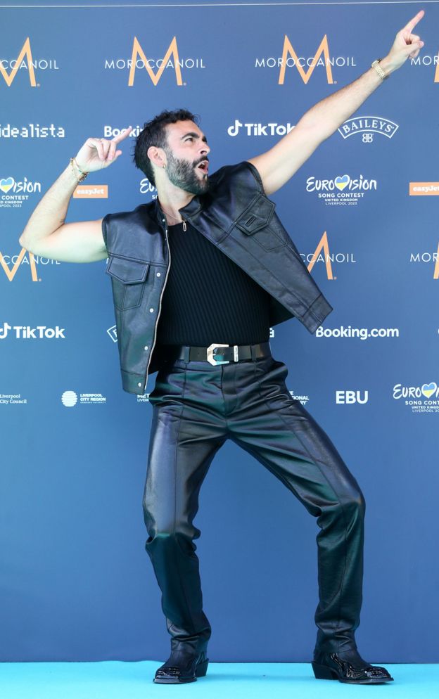 Eurovision 2023 stars hit turquoise carpet - in pictures - BBC News