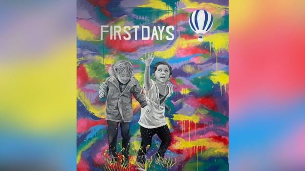 Wokingham: 'Amazing' response to First Days charity mural - BBC News