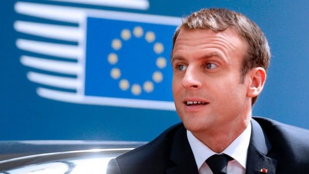 Emmanuel Macron's official portrait prompts a meme frenzy - BBC News