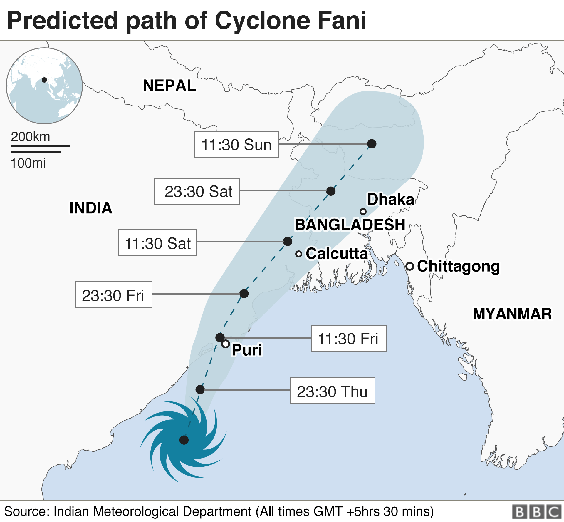 Cyclone Fani: Mass evacuations as storm moves up India's coast - Ceylon ...