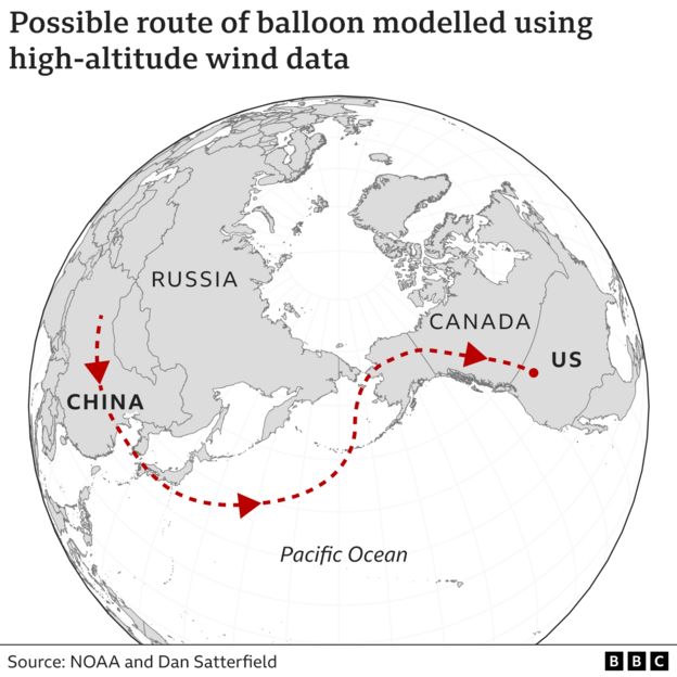 China balloon: Could it have been blown off course as Beijing claims ...