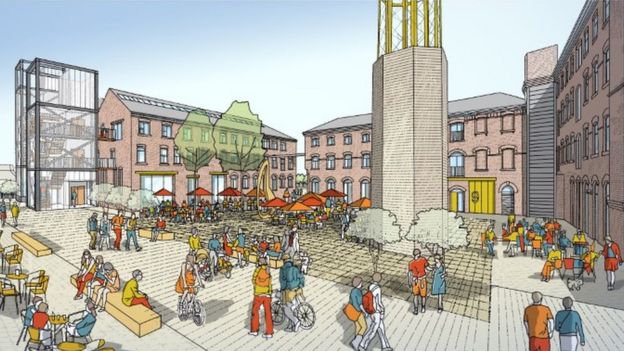 Wakefield waterfront mills leisure plans passed - BBC News