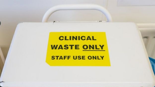 Human body parts 'pile up' in NHS waste backlog - BBC News