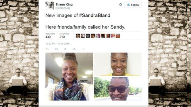 Sandra Bland's death sparks online demand for answers - BBC News