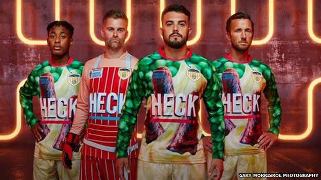 Bedale AFC unveil sausage and mash themed football kit for new season ...