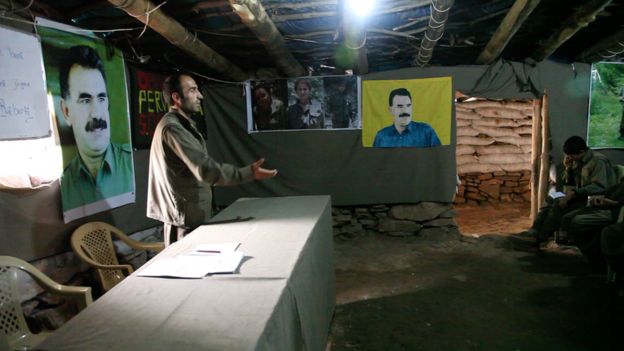 In pictures: PKK fighters prepare for battle with IS - BBC News