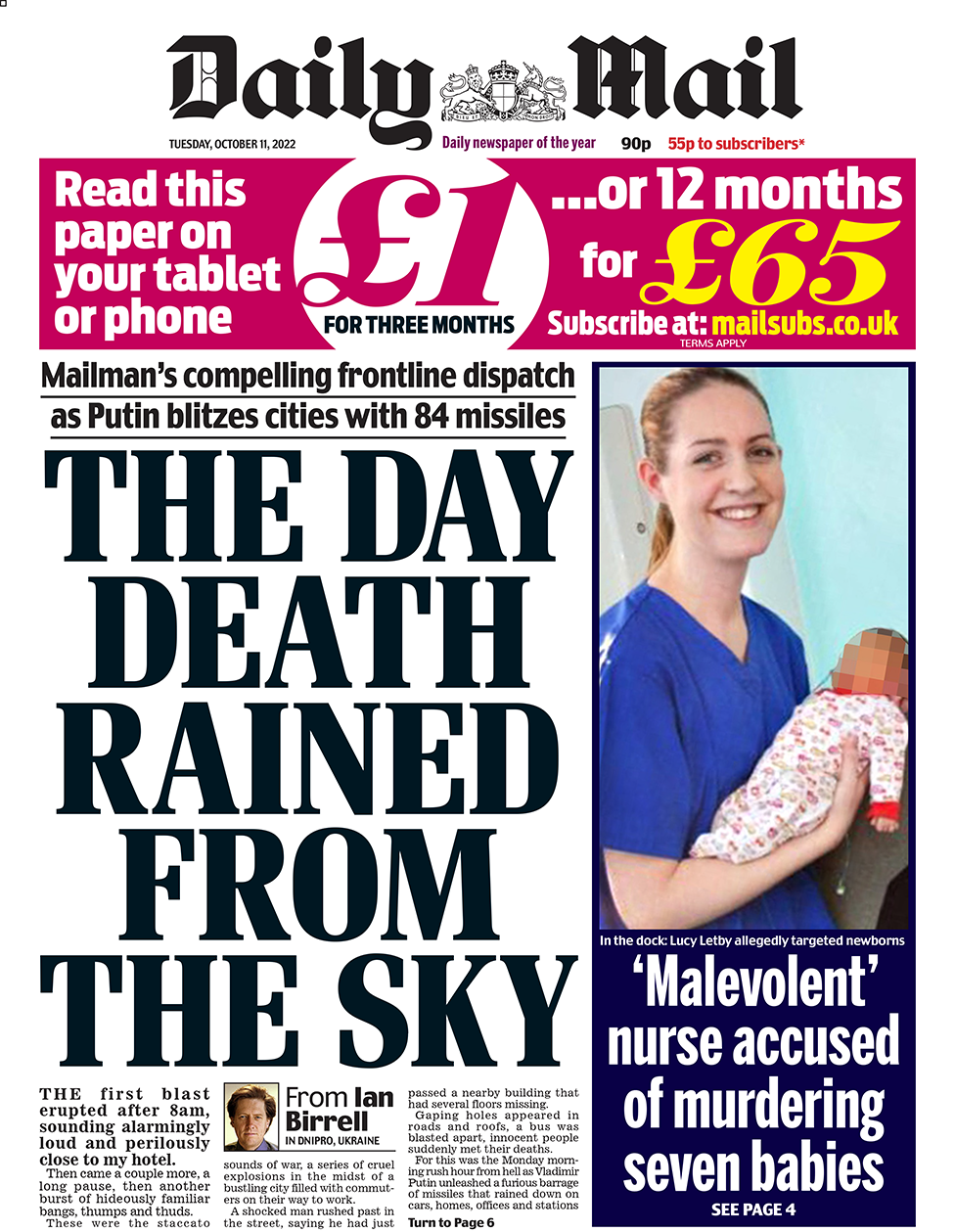 Newspaper headlines: 'NHS nurse in dock' accused of baby murders, and ...