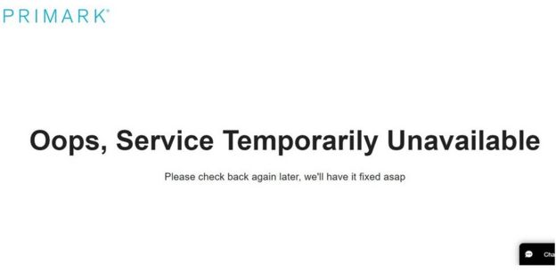 Primark website crashes as click-and-collect launched - BBC News