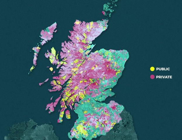 Who owns Scotland? Mapping the land in our towns and cities - BBC News