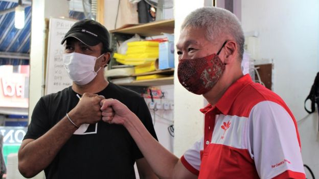 Singapore ruling PAP party wins elections, but support falls - BBC News