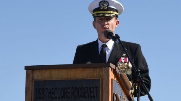 Coronavirus warship row: Acting US Navy secretary resigns - BBC News