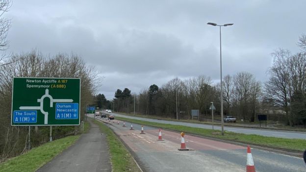 County Durham A1 motorway roundabout closing for bridge repairs - BBC News