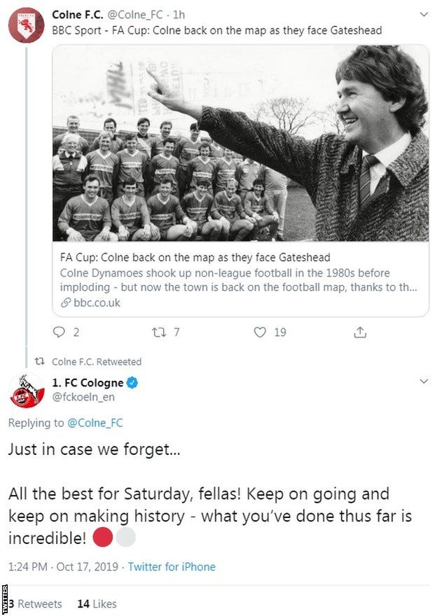 FA Cup: Colne back on the map as they face Gateshead - BBC Sport