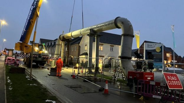Wellingborough: Why was a giant sewage pipe built in the middle of ...