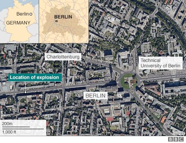 Murder investigation after car bomb kills driver in Berlin - BBC News