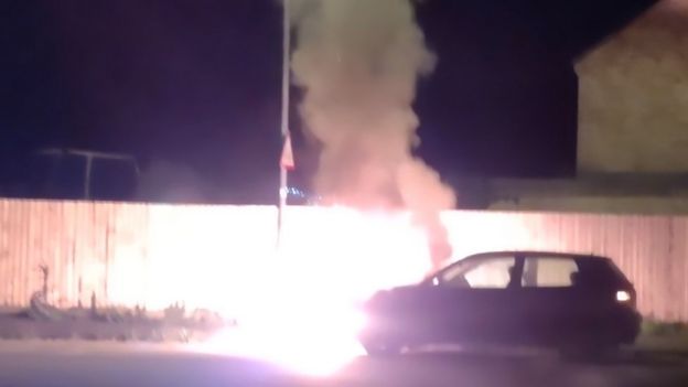 'Appalling' spate of arson attacks damages up to 25 vehicles - BBC News