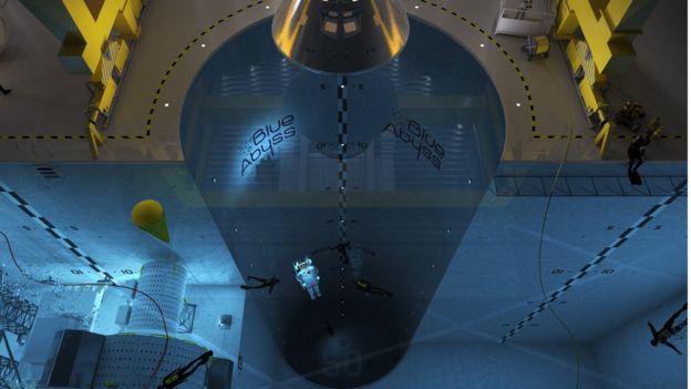Blue Abyss: Plans to build world's deepest pool in Cornwall - BBC News